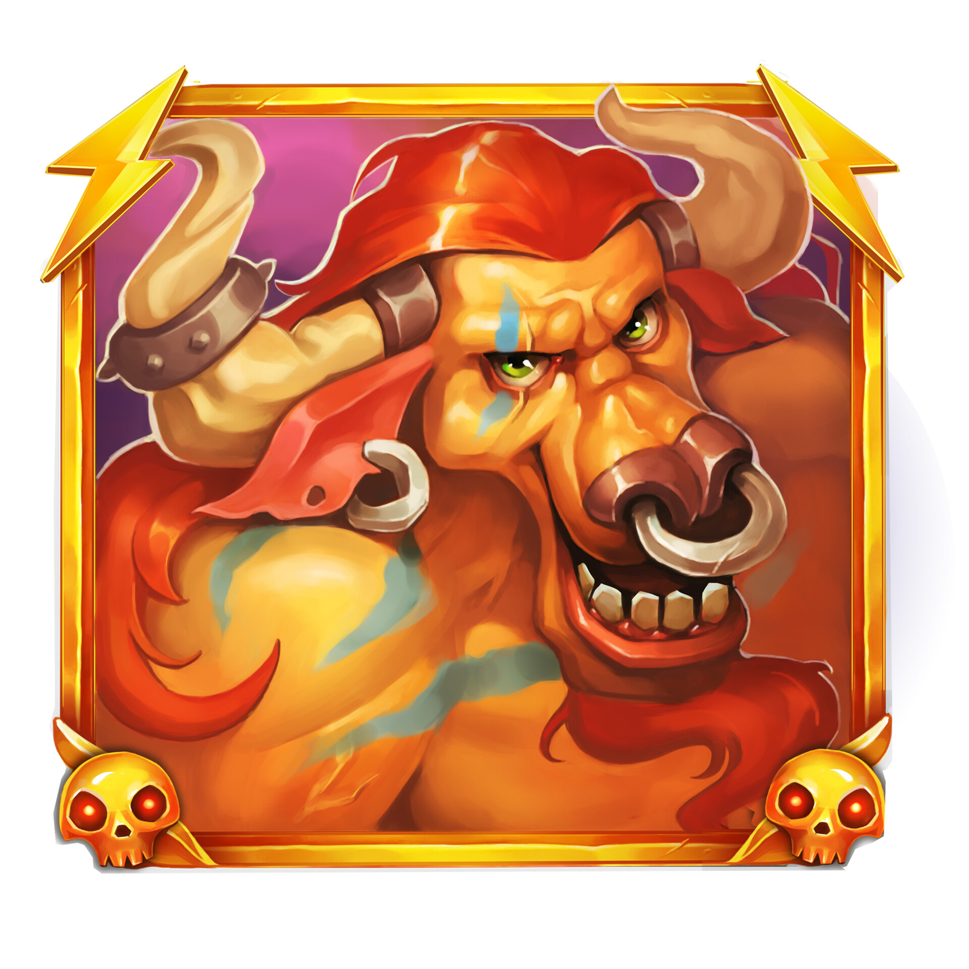 ArtStation - Minotaur and Pegasus - characters for slot game