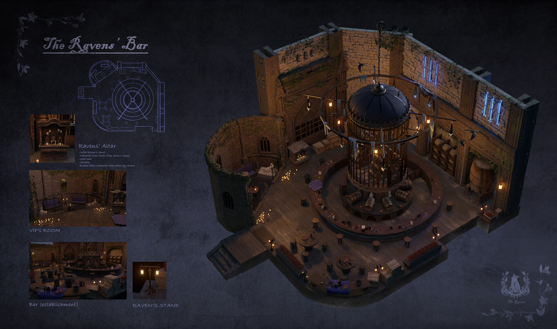 ArtStation - The Ravens' Bar