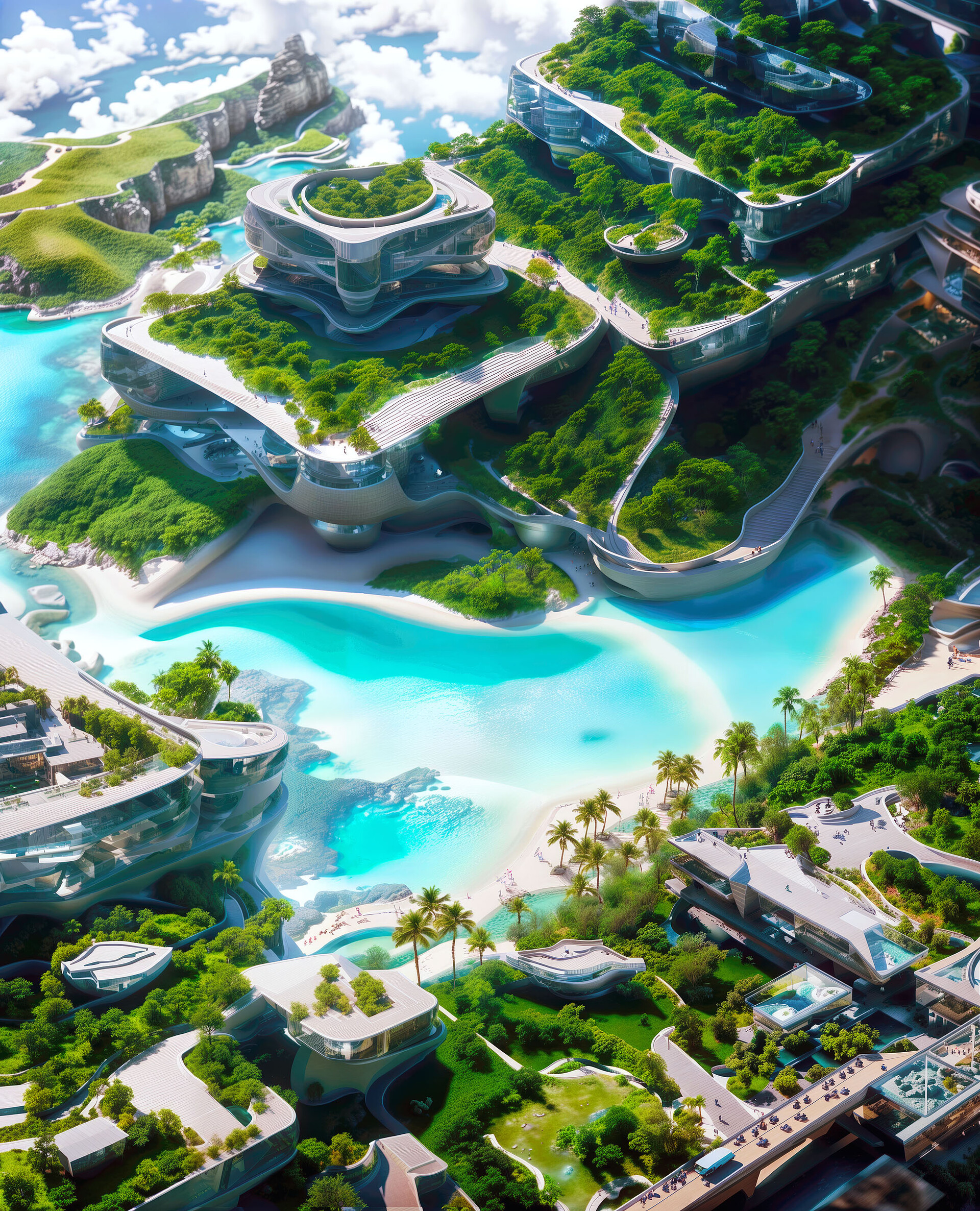 ArtStation - Colony Planet Resort Life