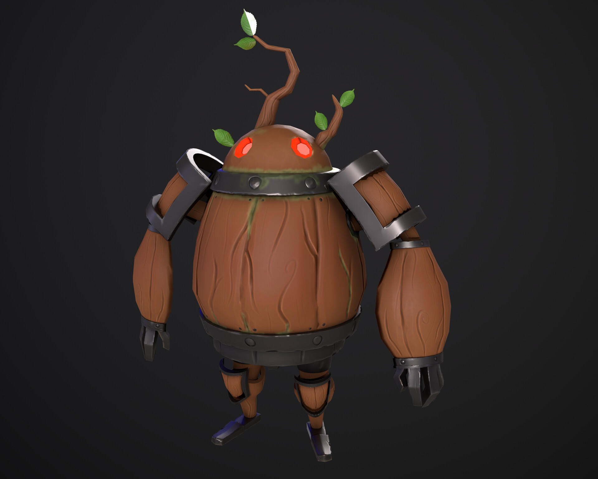 ArtStation - Wooden barrel 3D Character