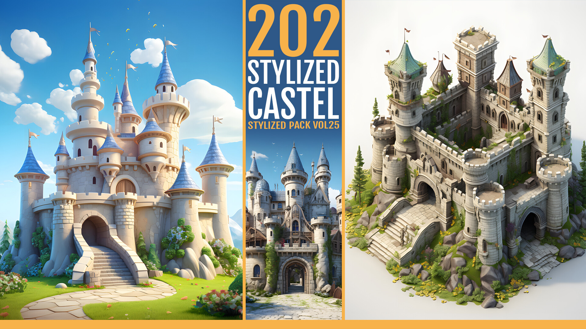 Artificial Dimension - 202 Stylized Castle VOL 25