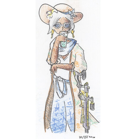 ArtStation - Ana - Colored Pencil Character