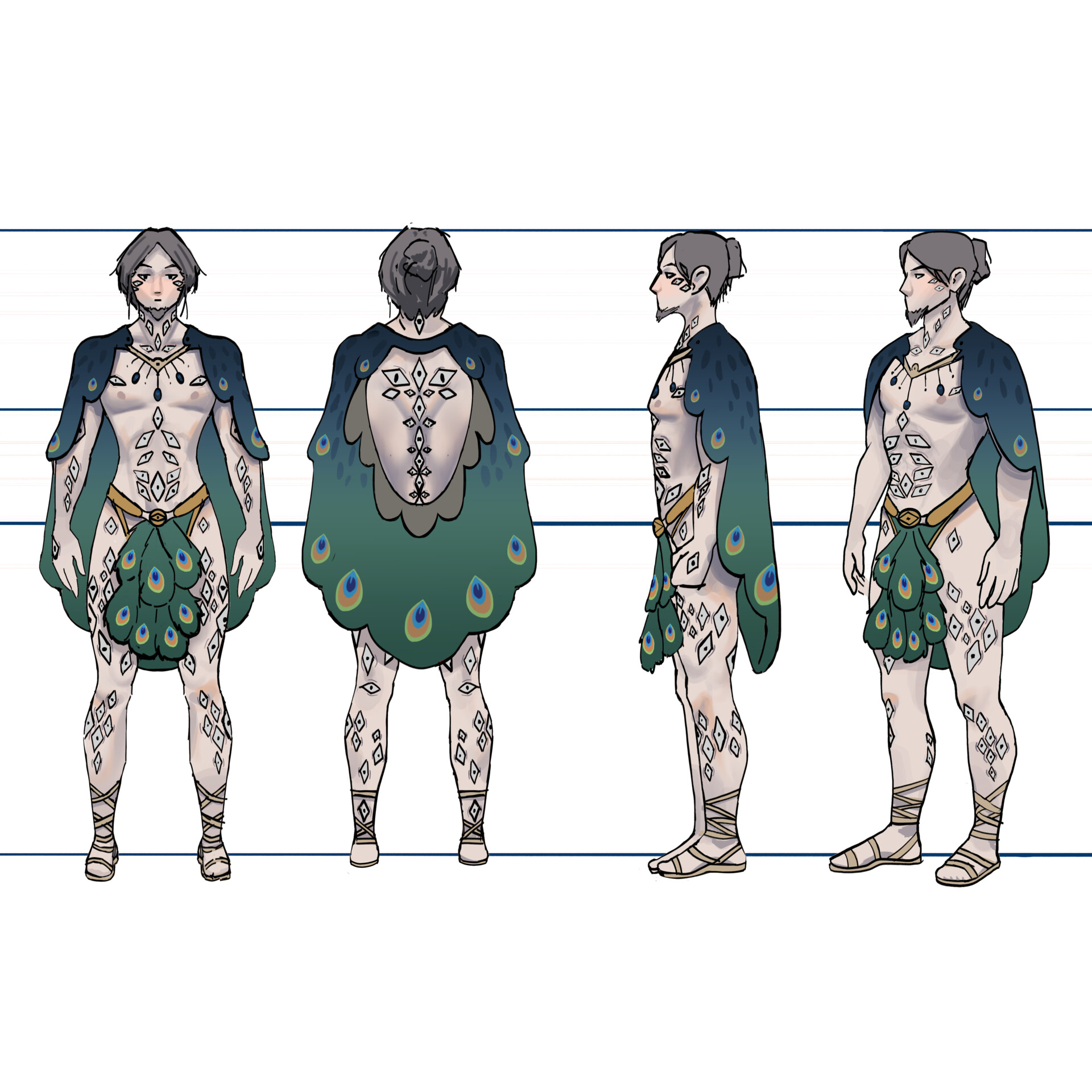 ArtStation - character sheet