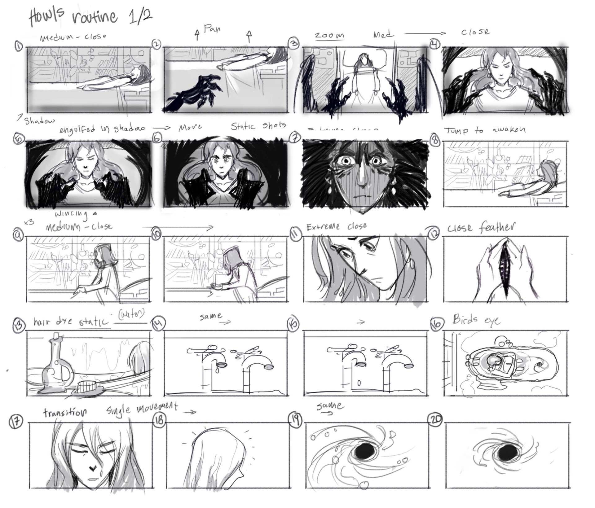 Kipling Bassil - Howl - Storyboard