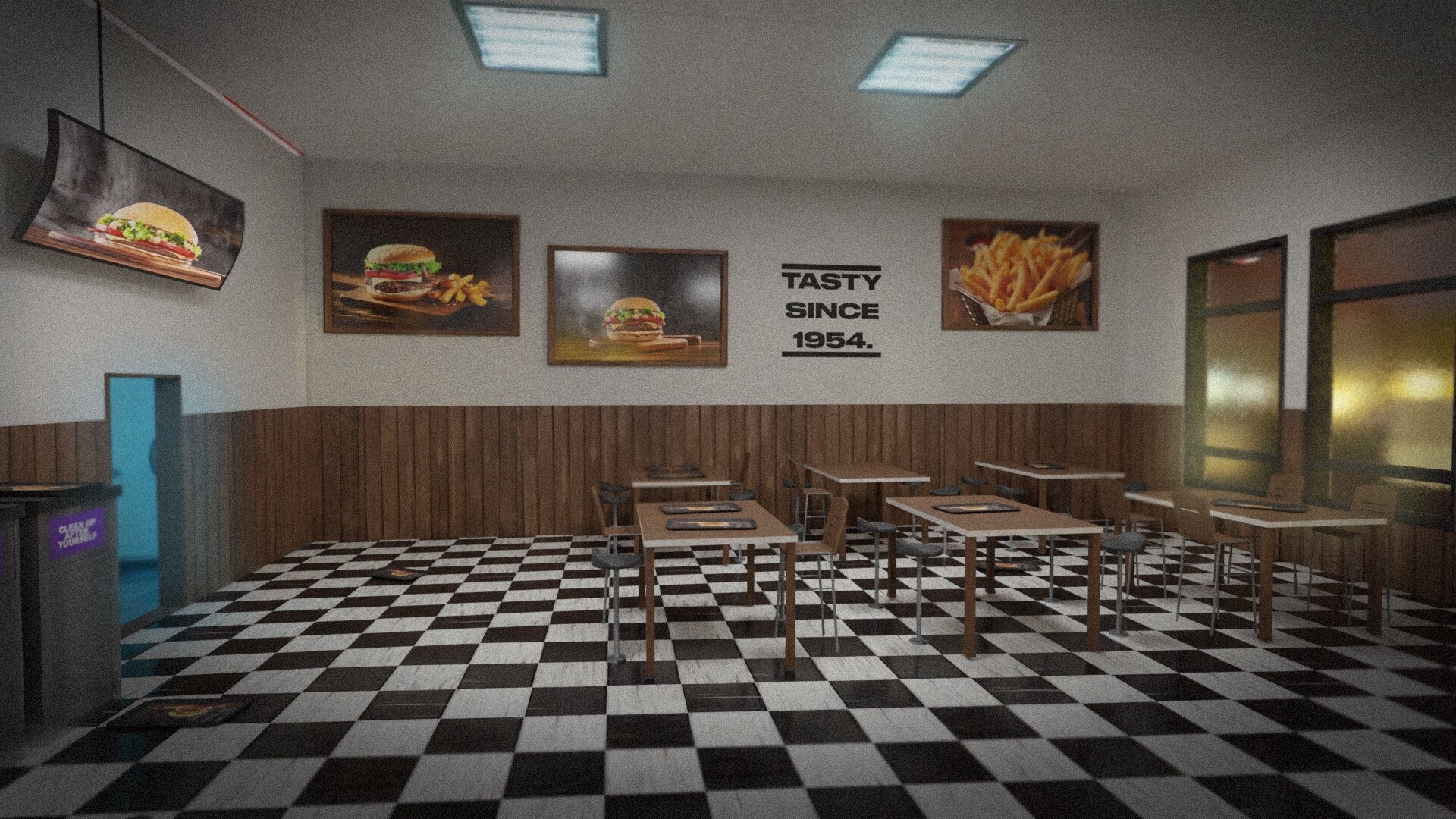 ArtStation - Fast Food Restaurant || Game Interior
