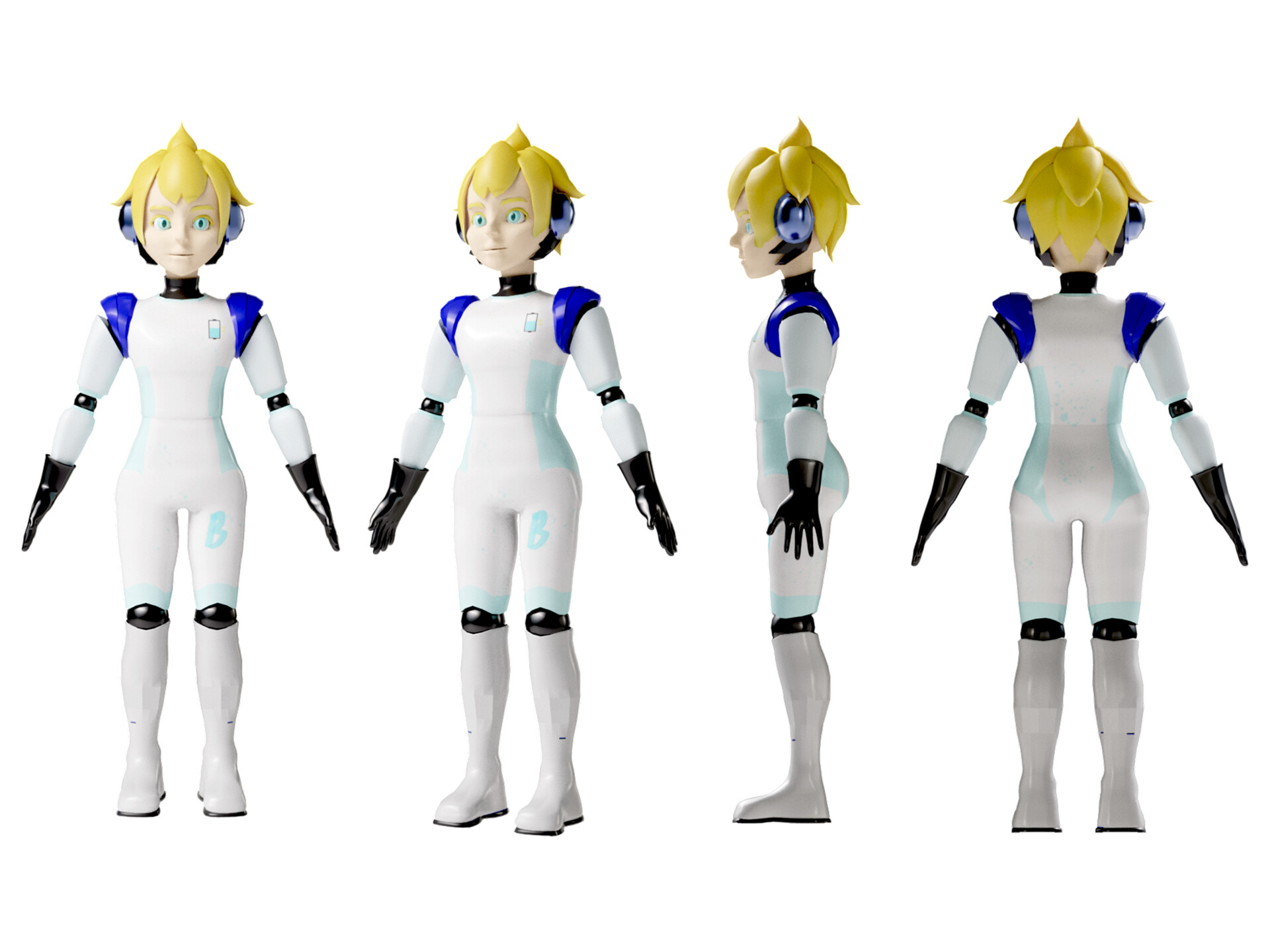 ArtStation - Futuristic 3D Character Modeling_Ben