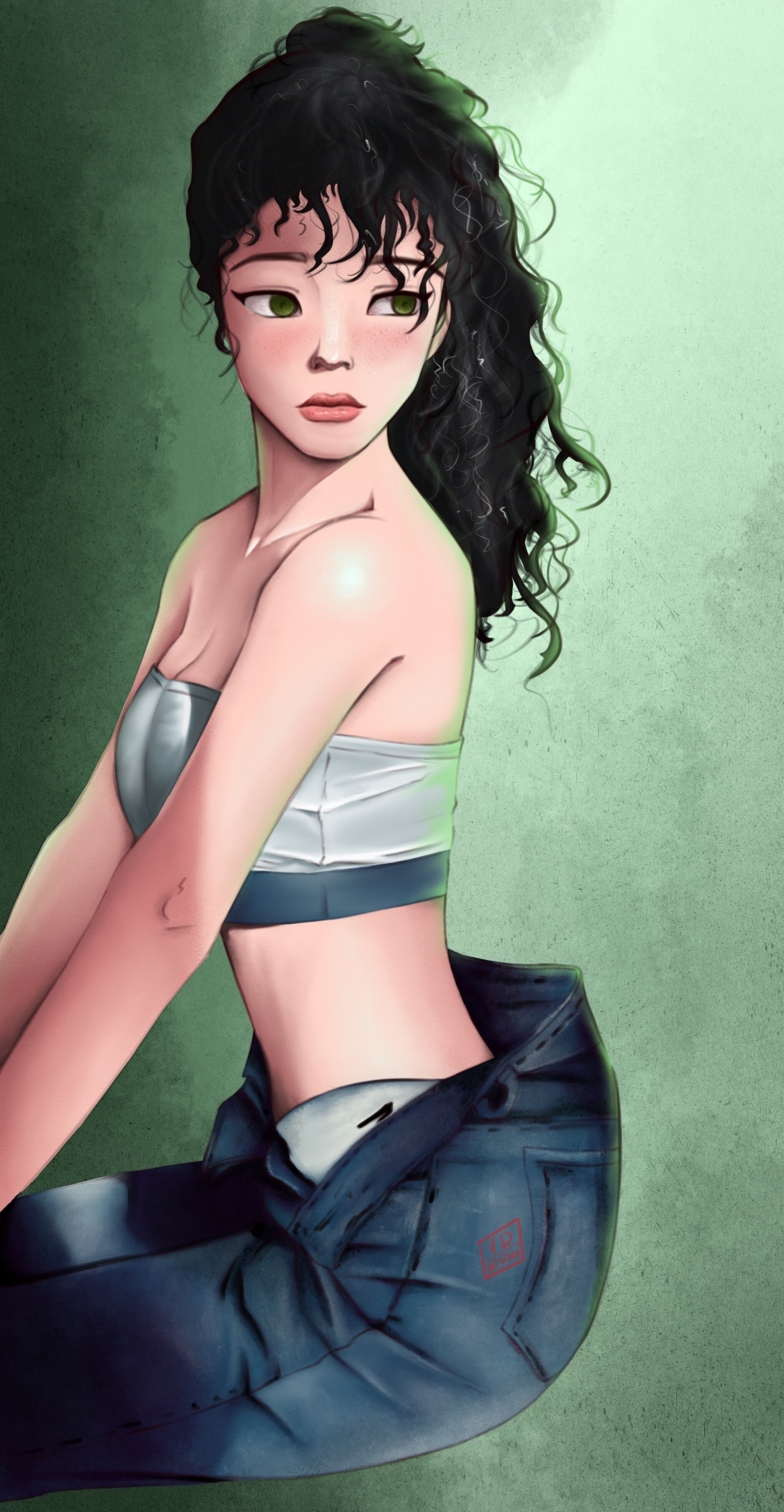 ArtStation - Pretty girl illustration