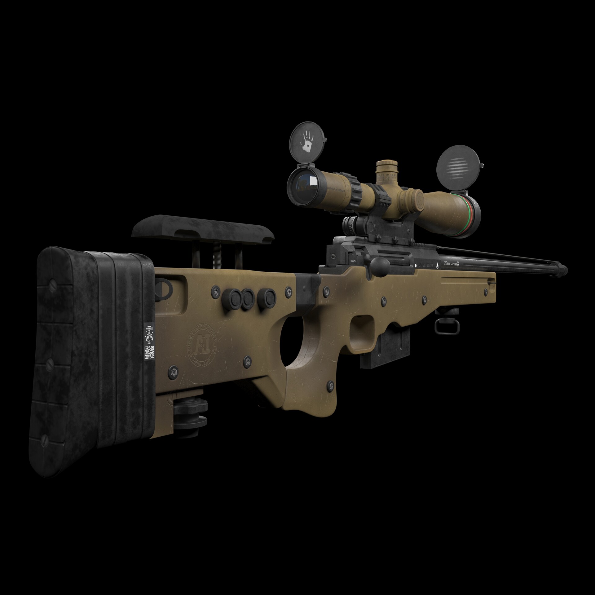 Nazmul Hossain - Sniper Rifle L115A3 hard surface modeling.