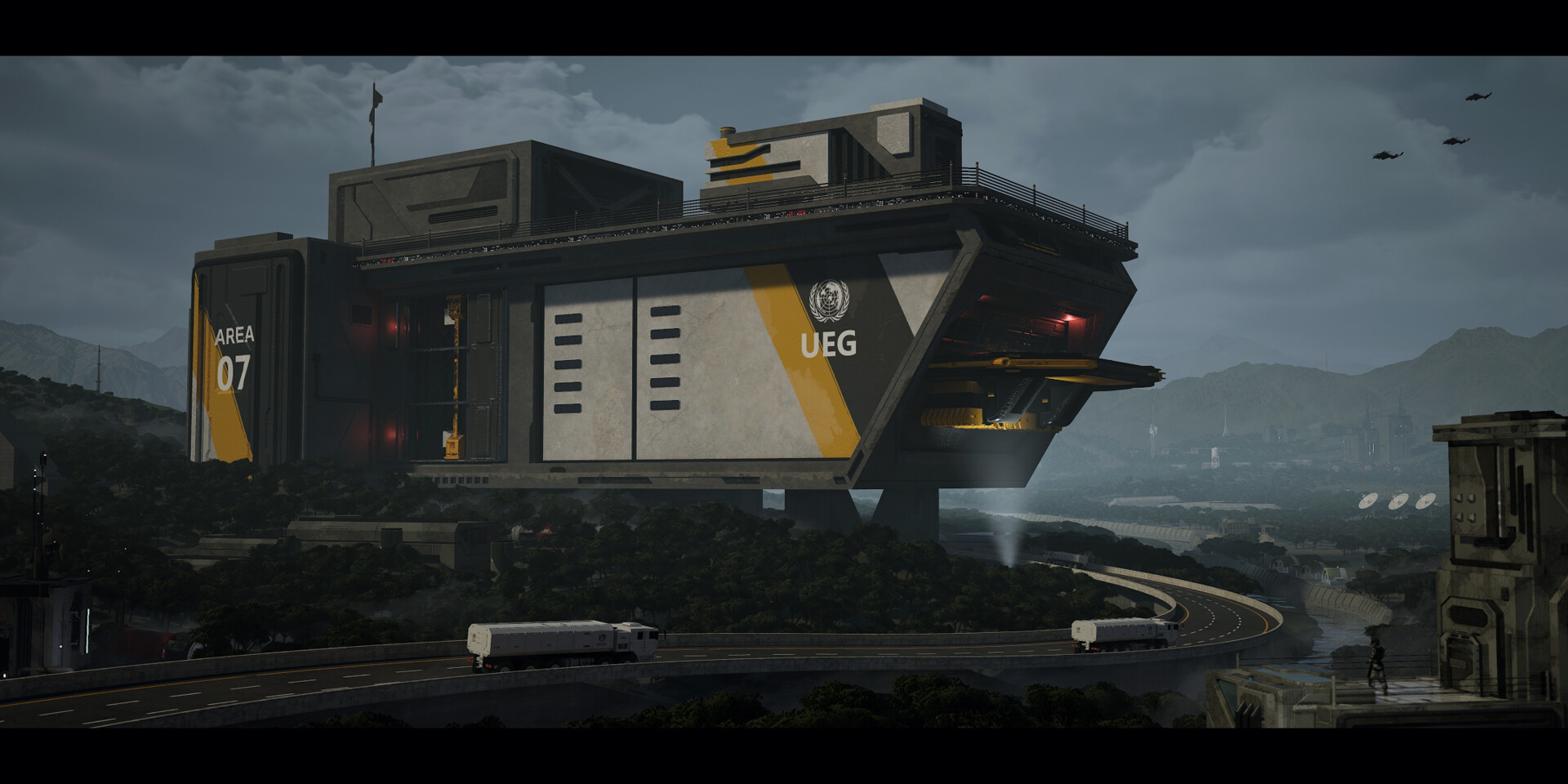 ArtStation - UEG Military Base