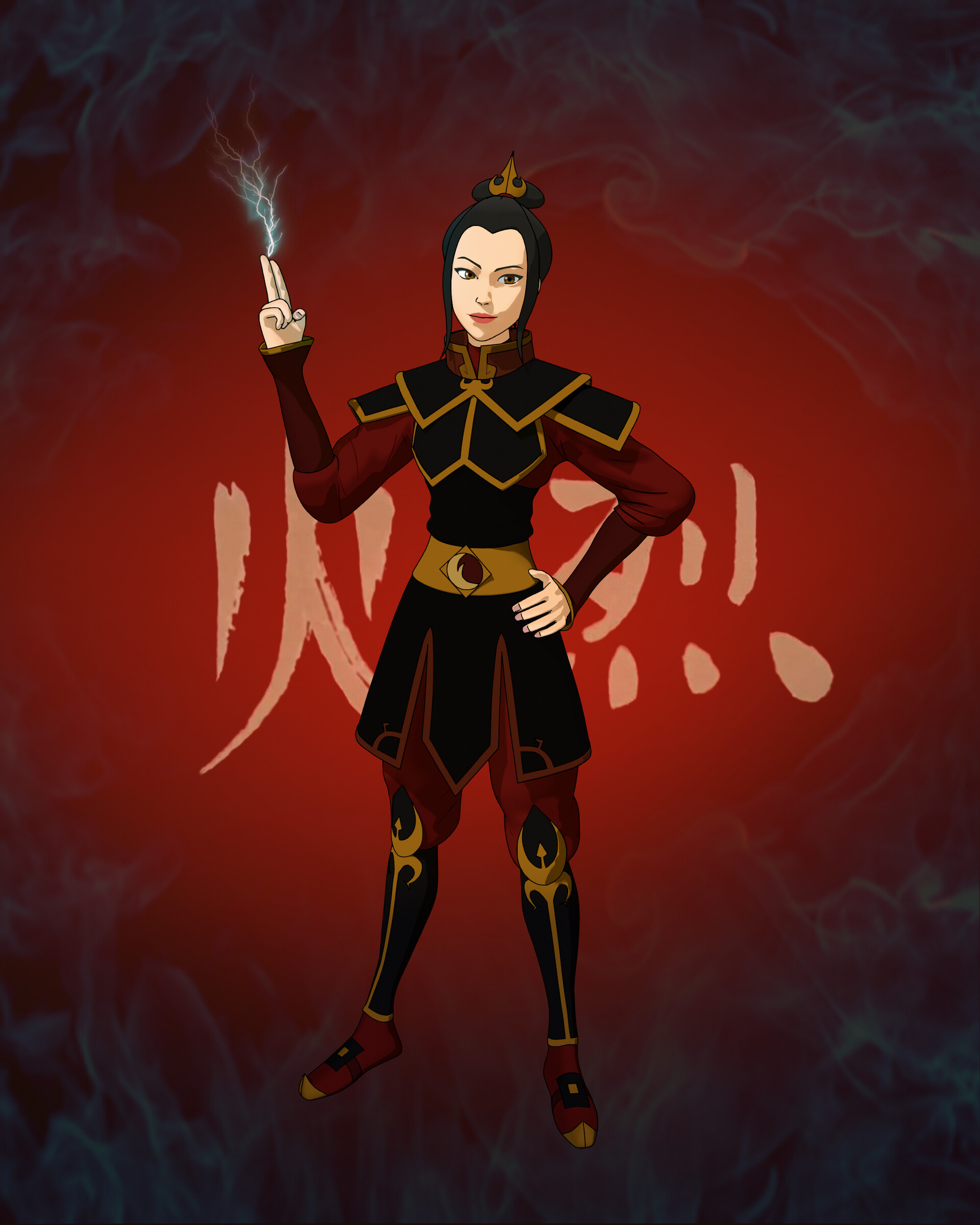 ArtStation - 3D modeling of Azula - Avatar the Last Airbender