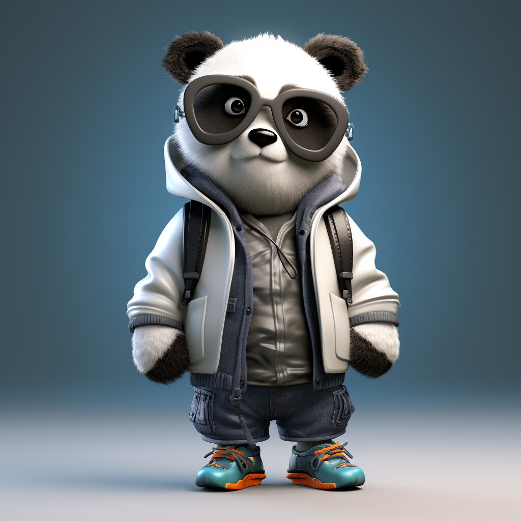 ArtStation - Discover the Enchanting World of Fashionable Pandas 🐼