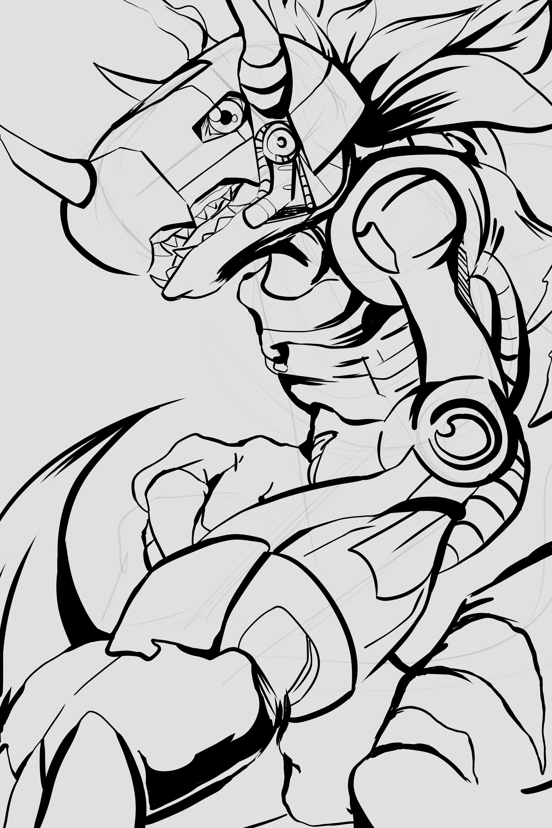 wargreymon coloring pages