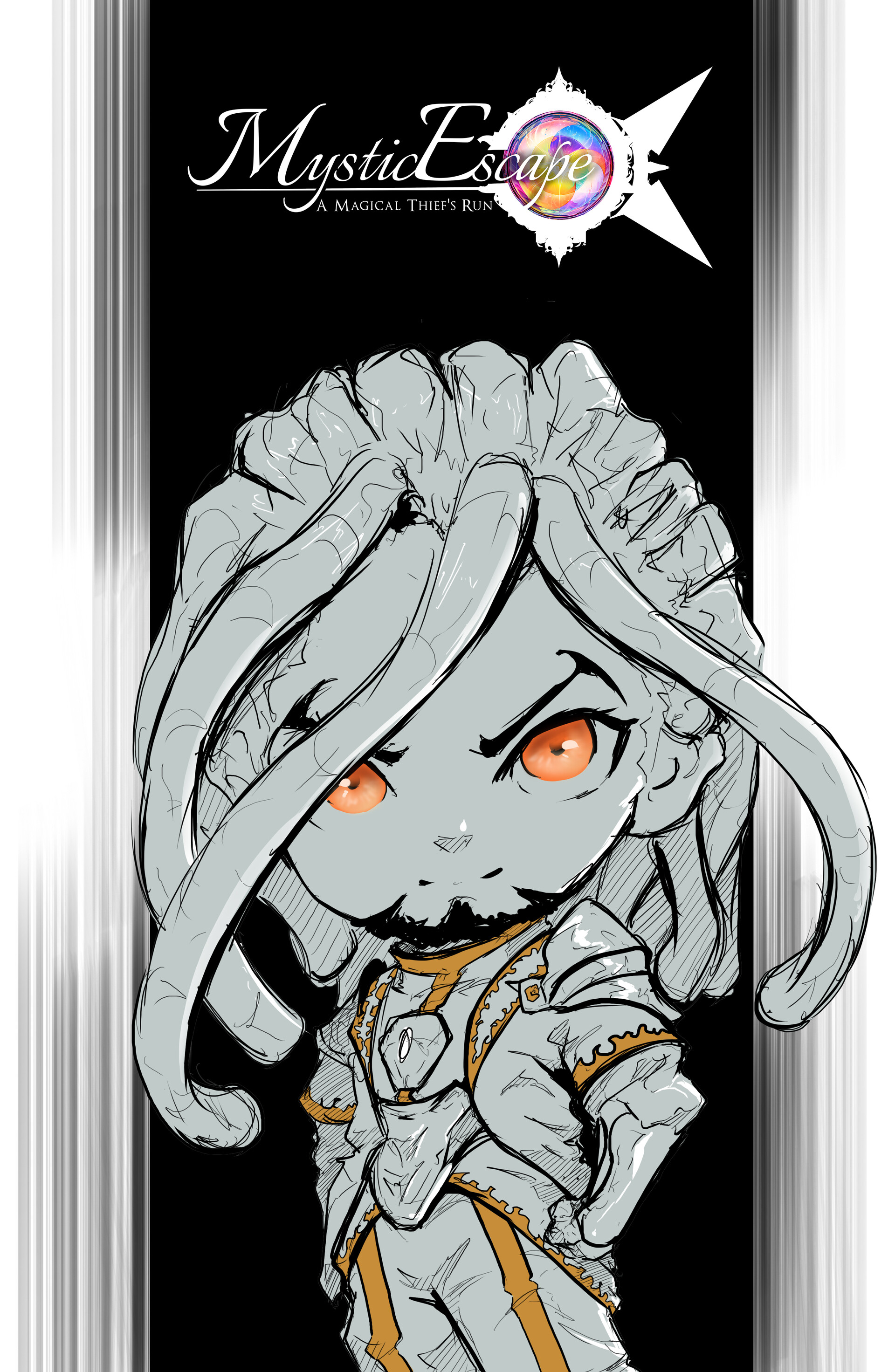 ArtStation - Grey and Gold Chibi Mainty