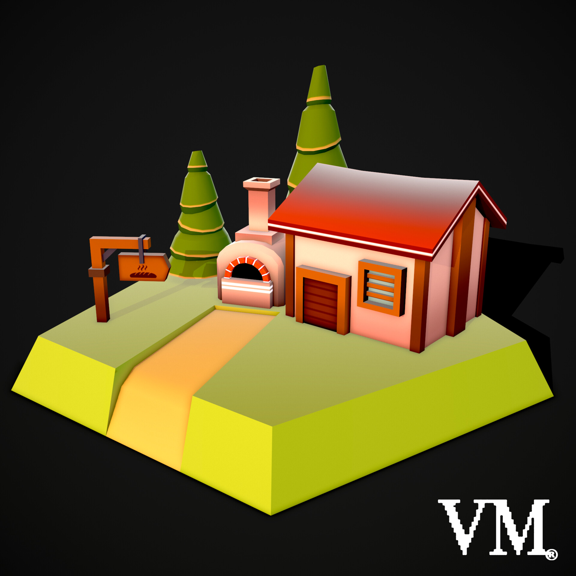 ArtStation - LOW POLY BAKERY