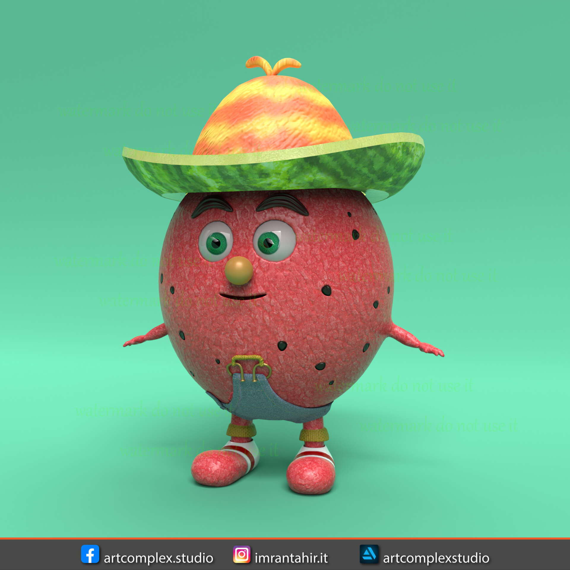 Watermelon Character
