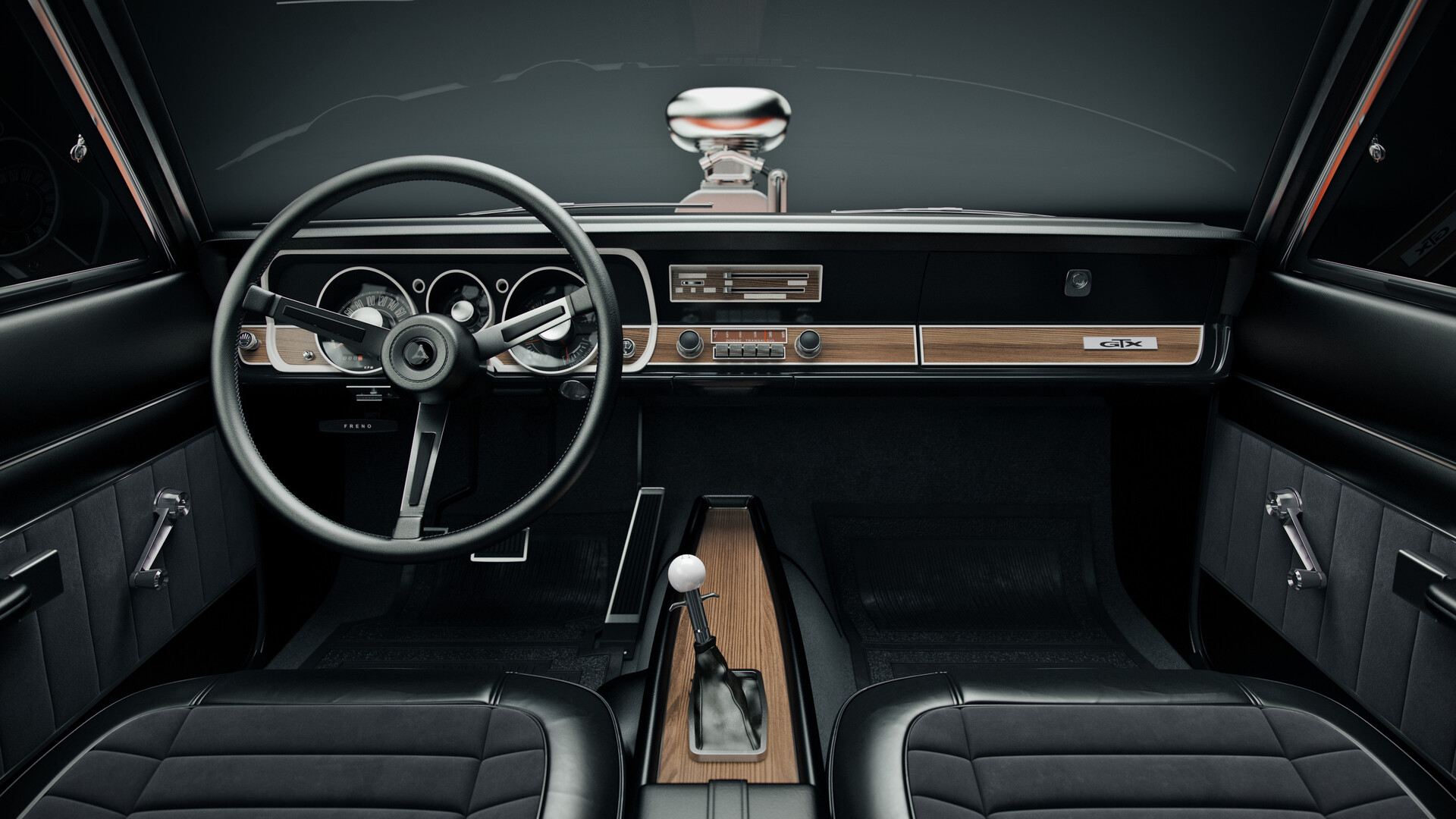 ArtStation - Dodge GTX - Interior