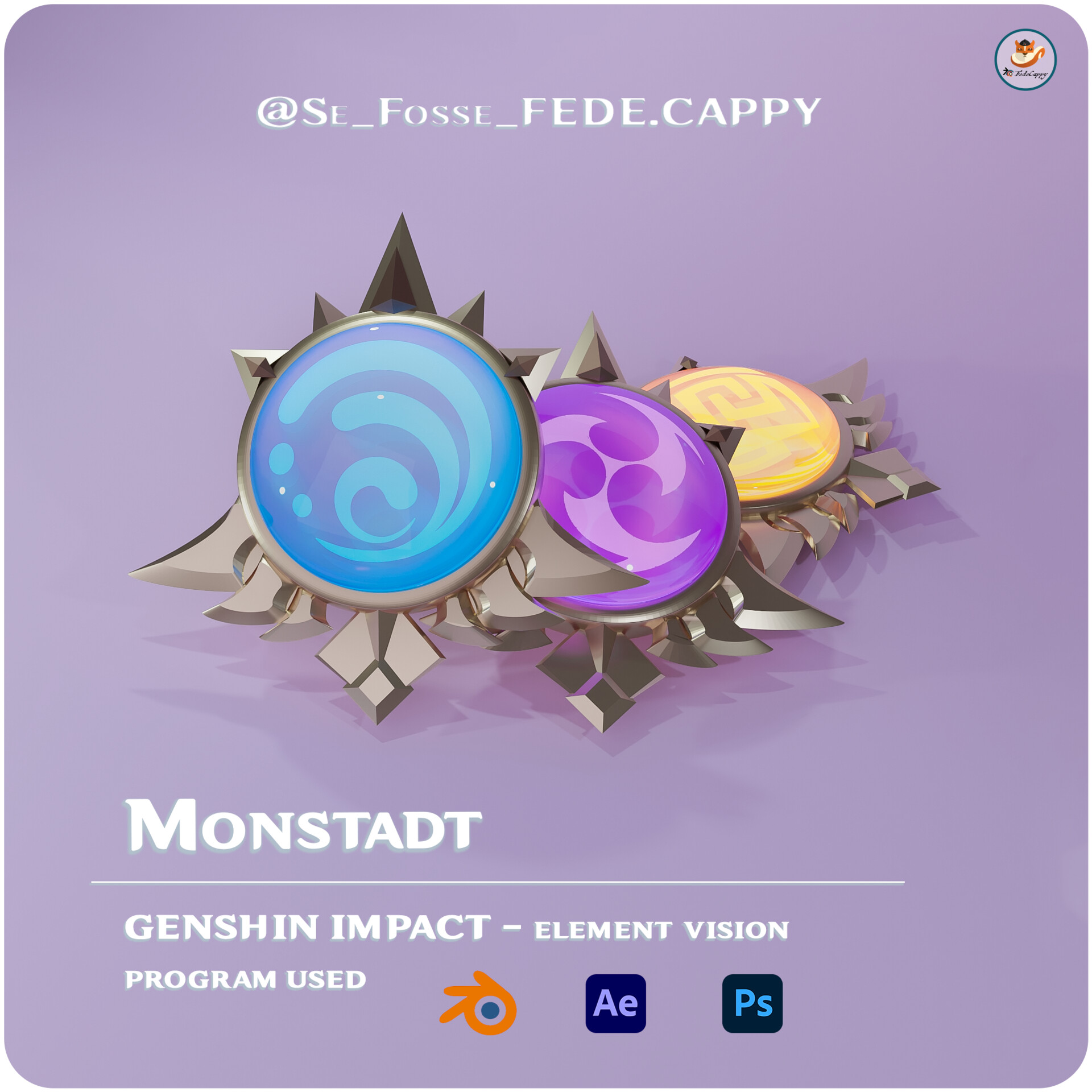 ArtStation - Genshin Impact - MONSTADT element vision