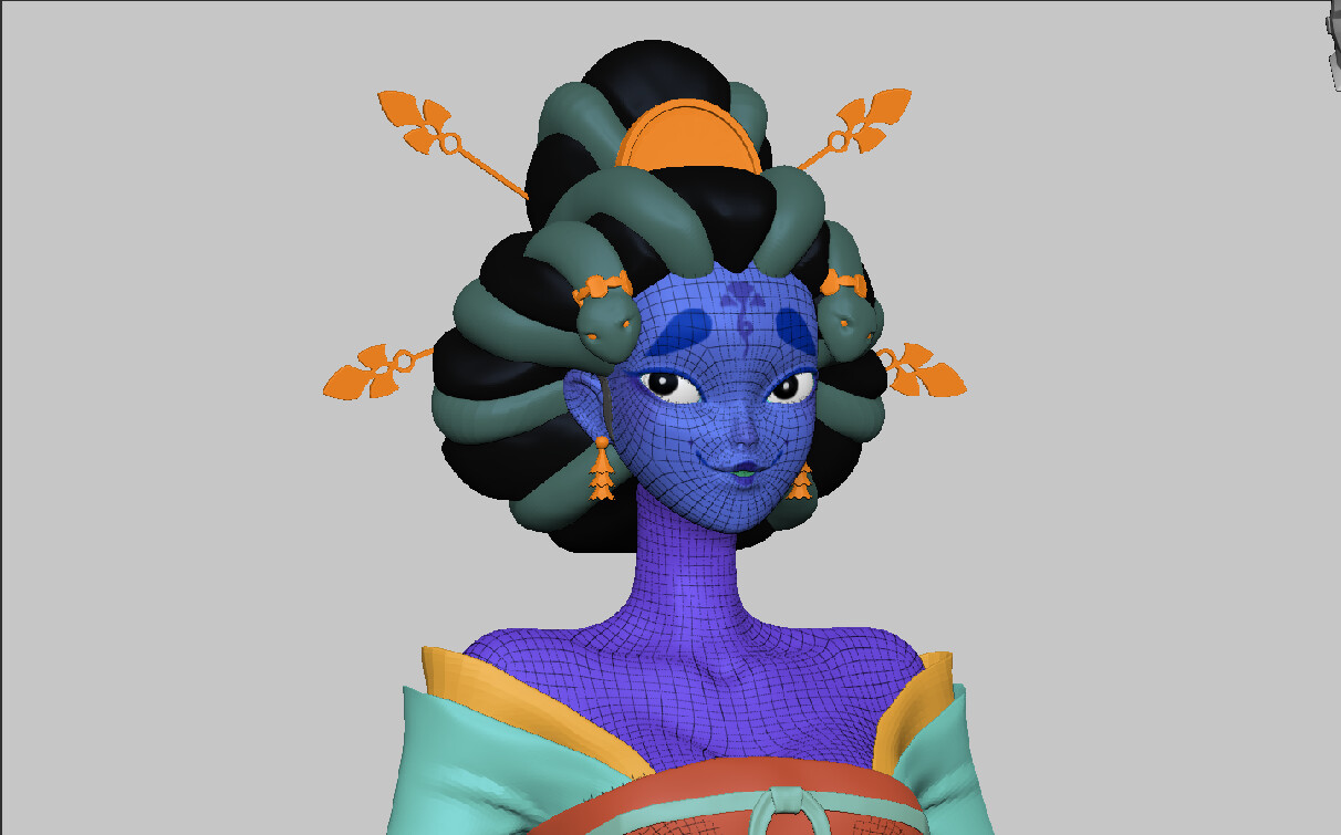 Gaoge Ren - XIANG LIU-Character Modeling