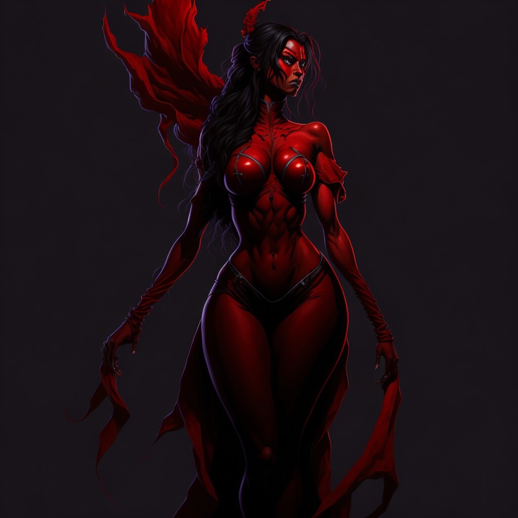 ArtStation - Dama roja