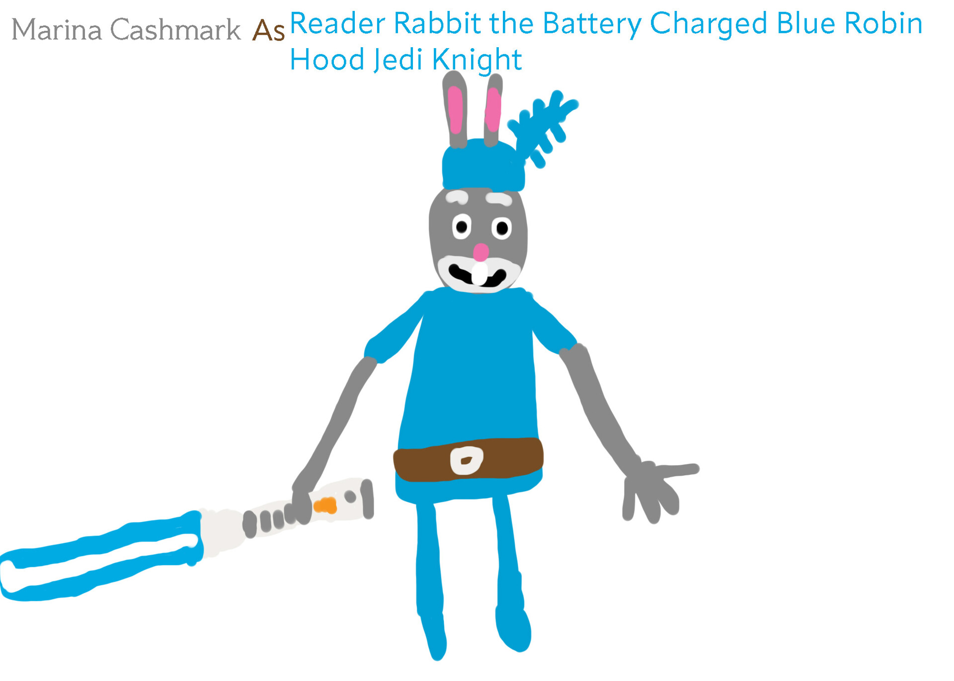 ArtStation - Battery Charged Blue Robin Hood Jedi Knight photo