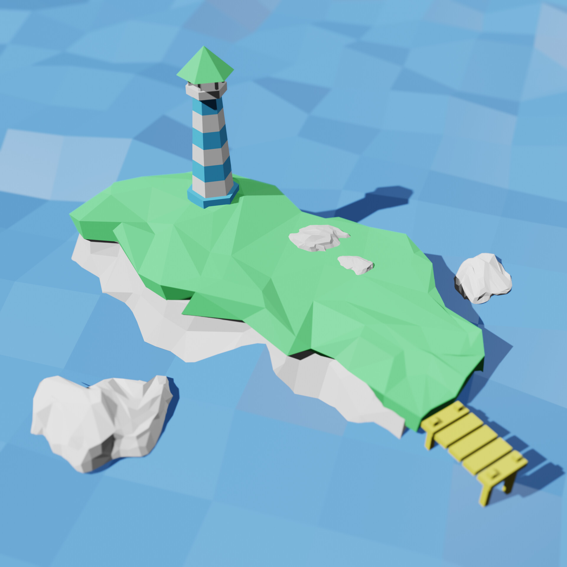 ArtStation - Lowpoly Lighthouse