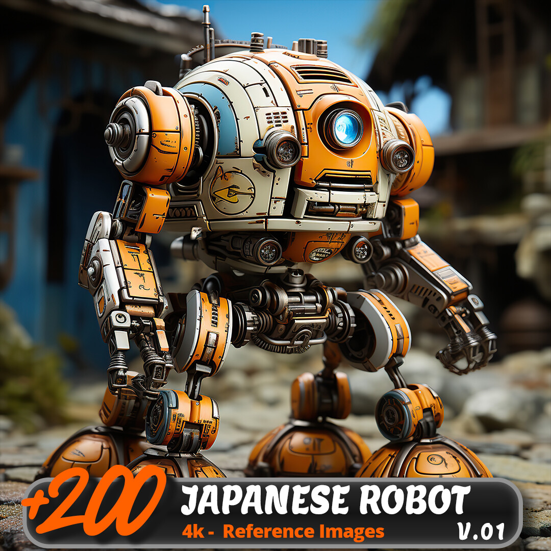 ArtStation - JAPANESE ROBOT VOL.01/ 4K/ Reference Image