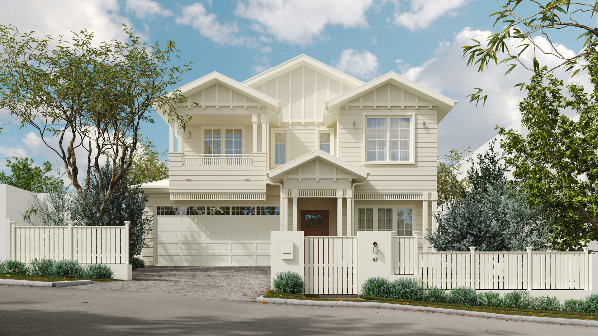 ArtStation - Calm House Exterior Visualization