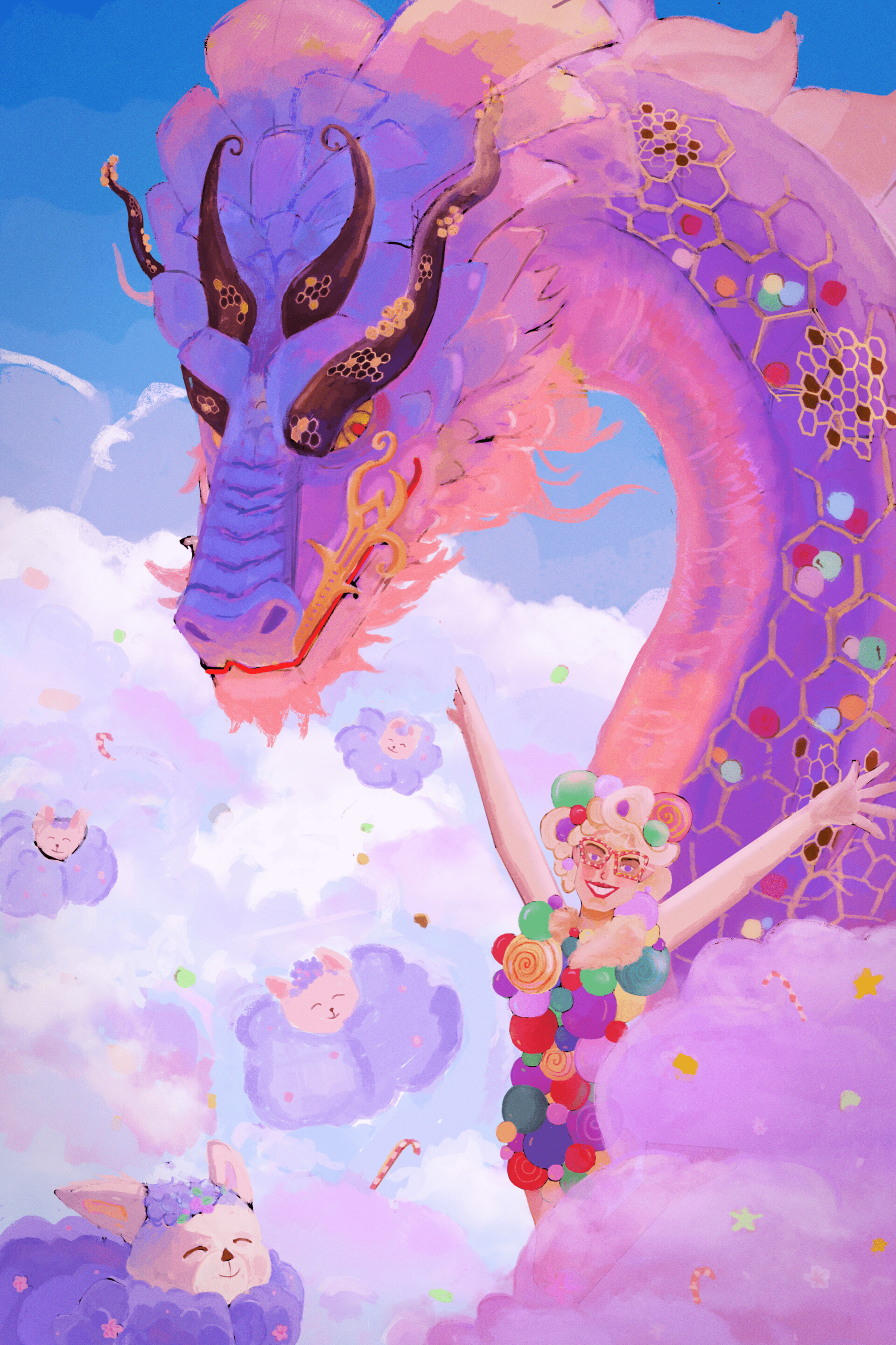 ArtStation - Dragon in the Candyverse