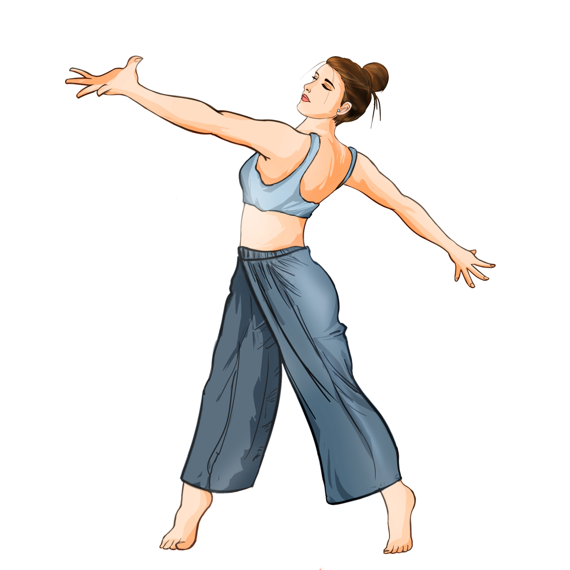 ArtStation - Dancing Girl iIlustration