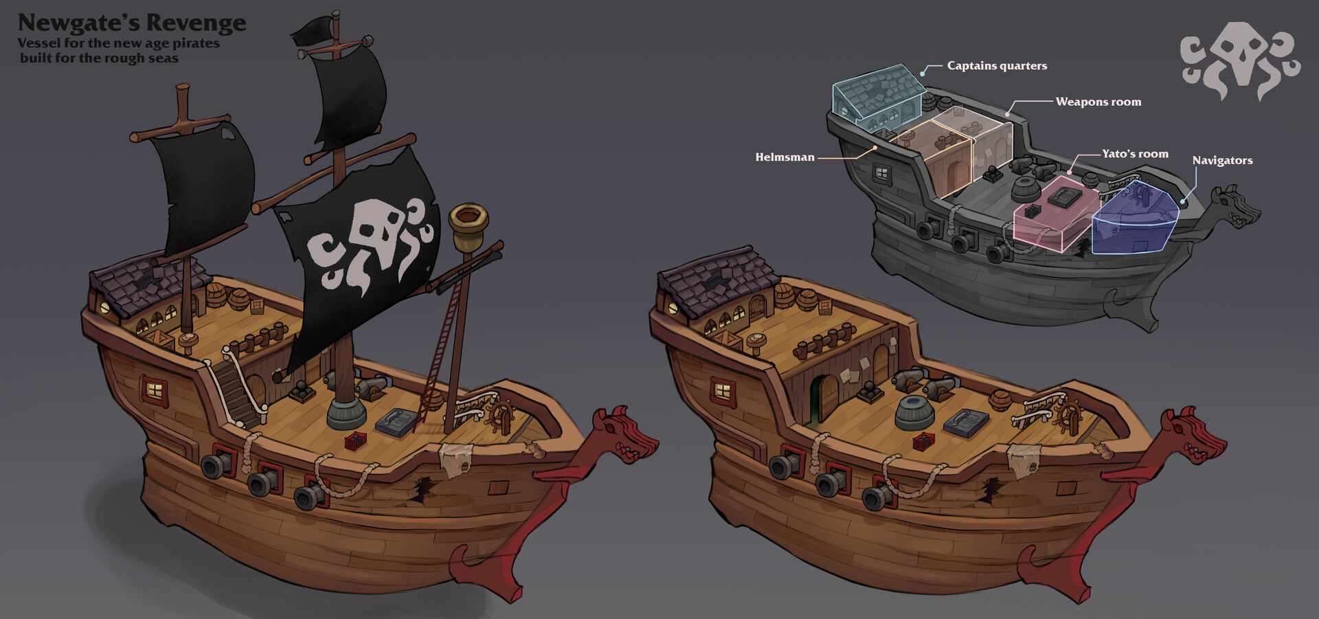 ArtStation - Pirate ship - Concept Art - Props