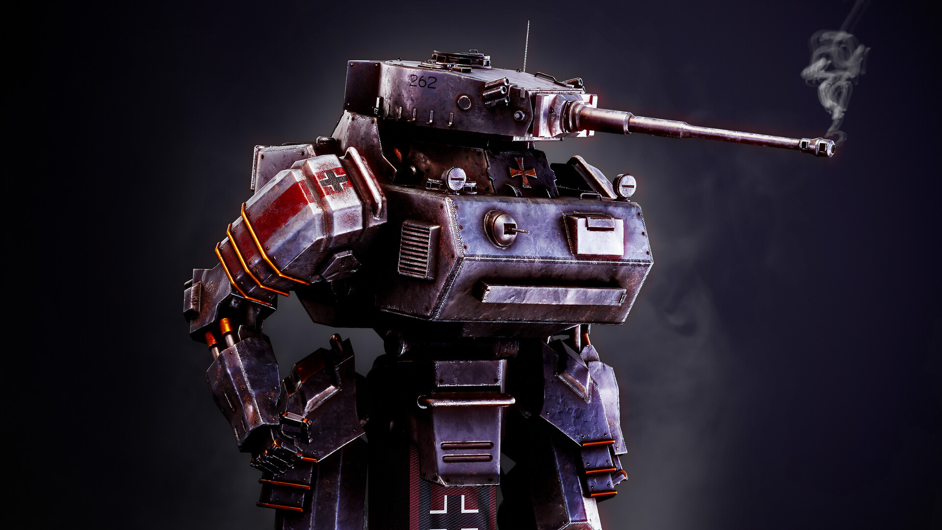 ArtStation - Tiger Tank Mecha