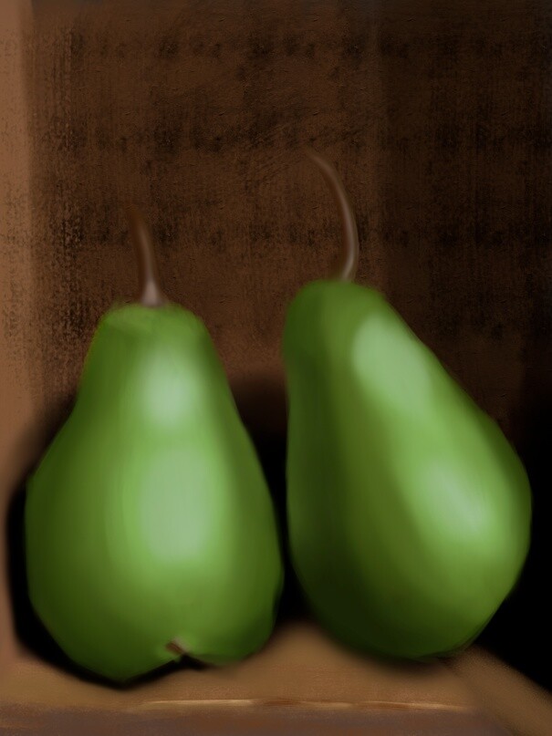 ArtStation - Green pear Color study