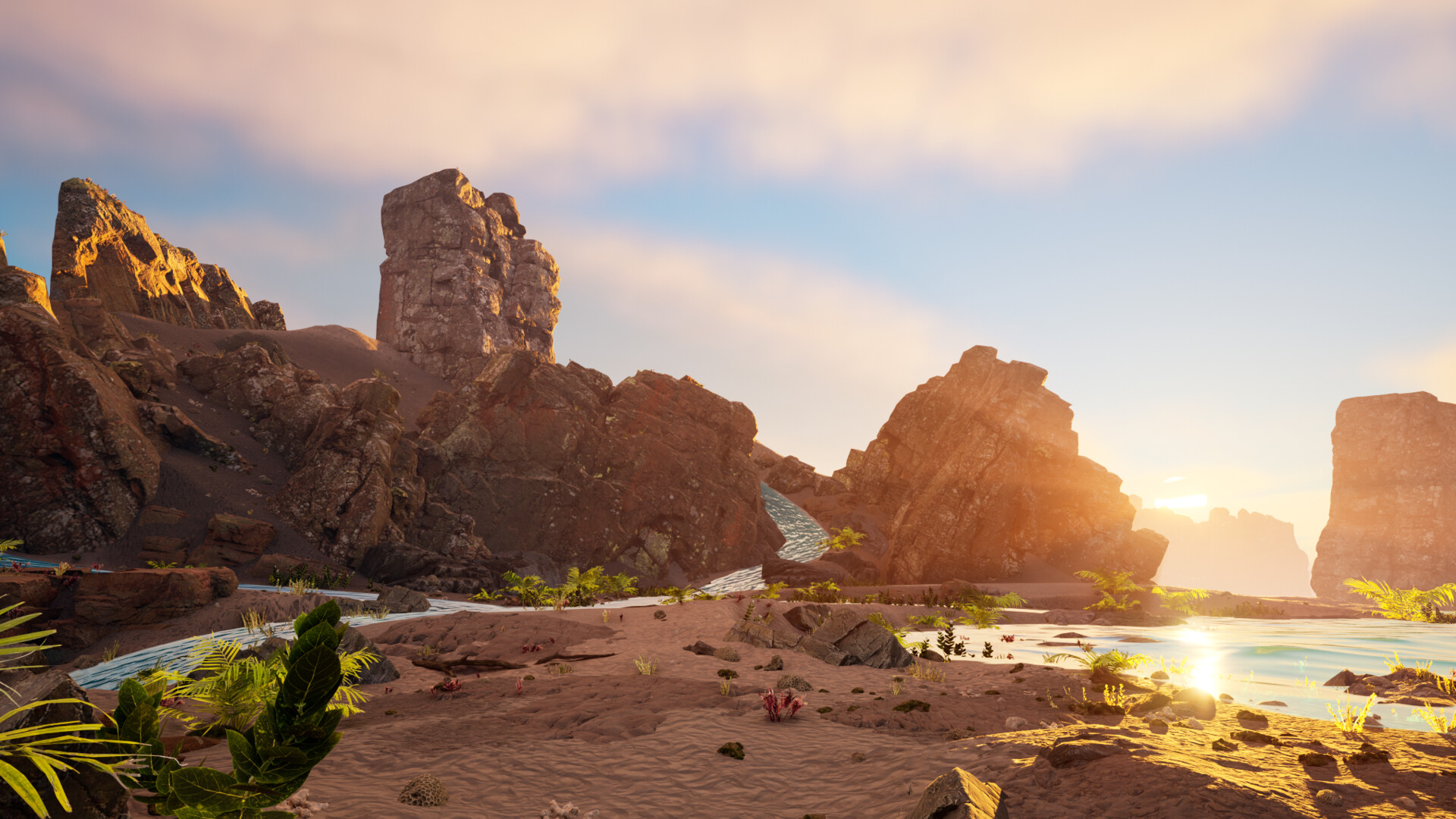 Bryce Wallace - Cliff Beach UE5 Environment