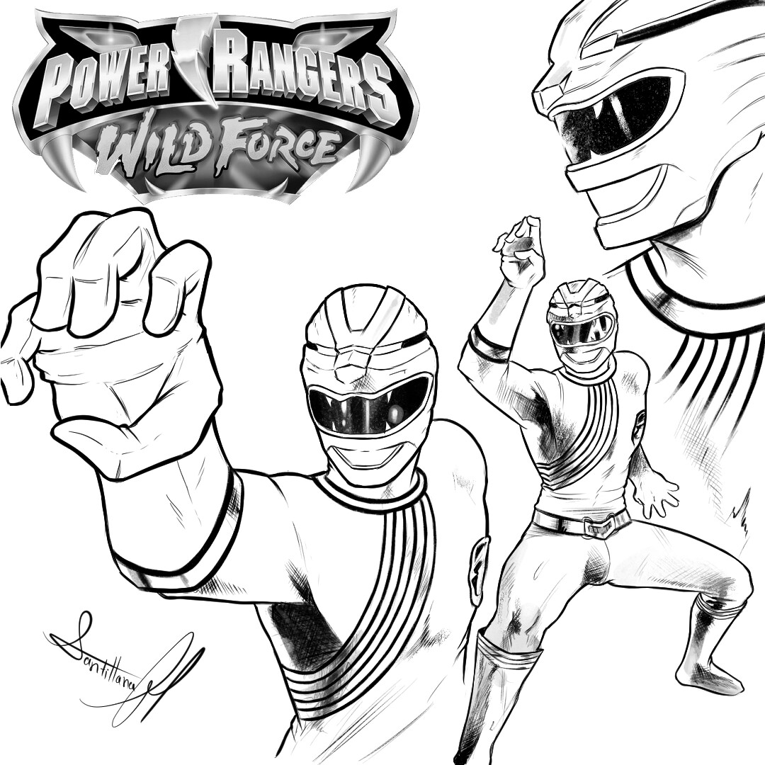 Power Rangers Wild Force Coloring Pages