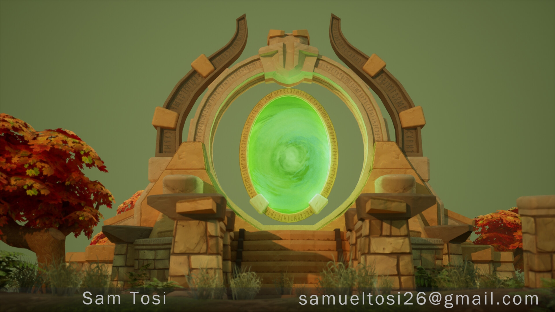 Sam Tosi - Stylized Portal Diorama