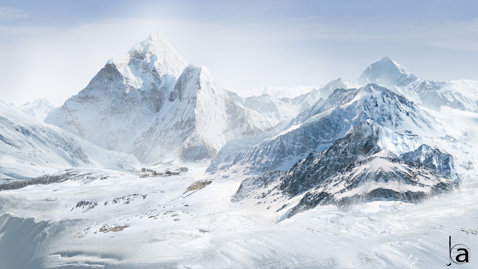 ArtStation - snow Mountain