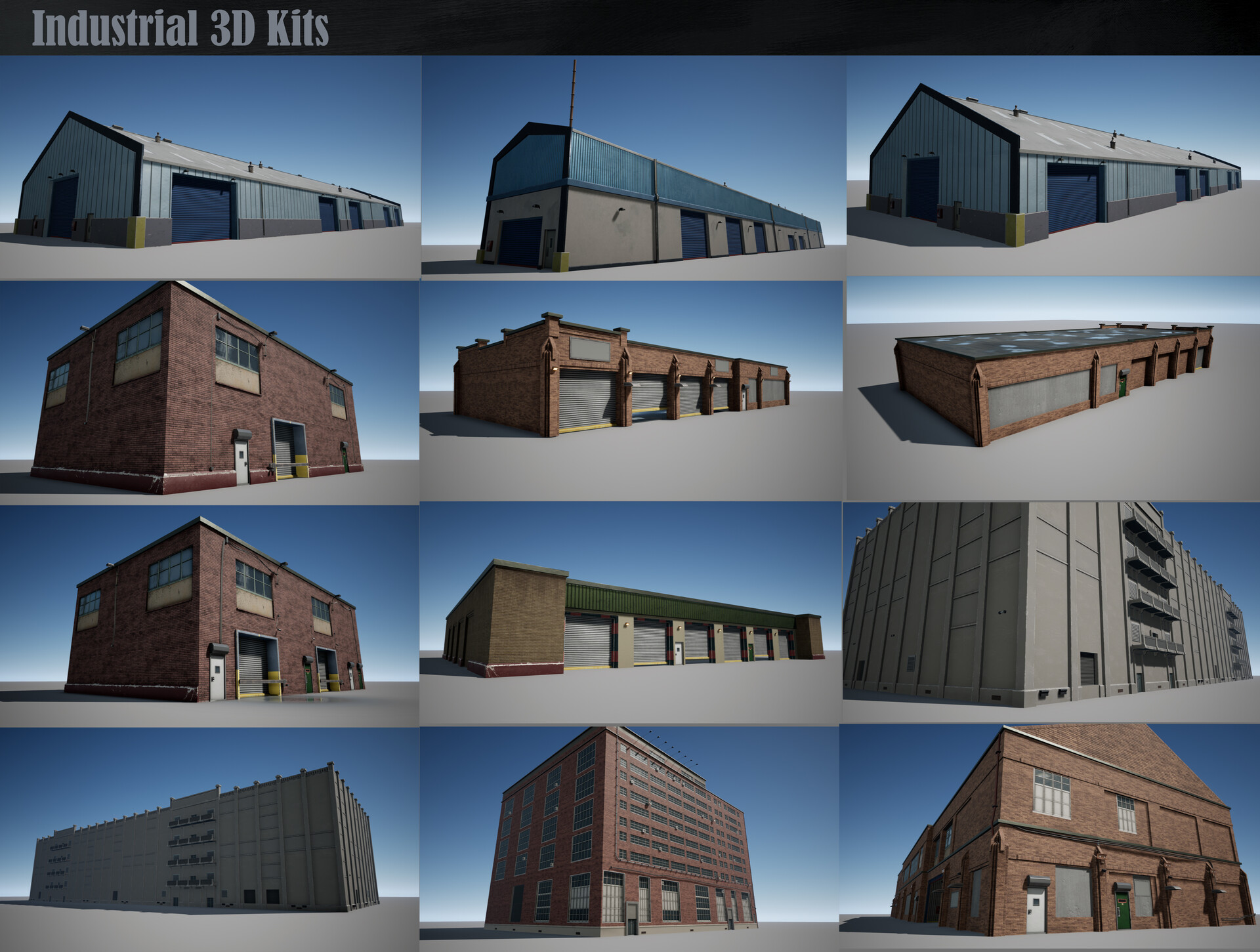ArtStation - Gangstar New York - | Kits | - Industrial Buildings