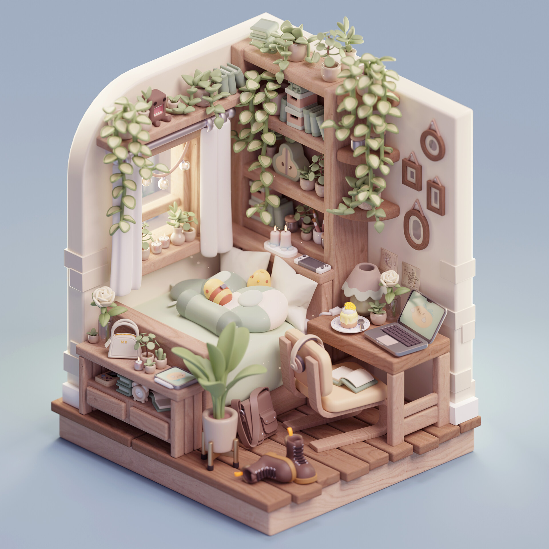 ArtStation - Tiny Bedroom