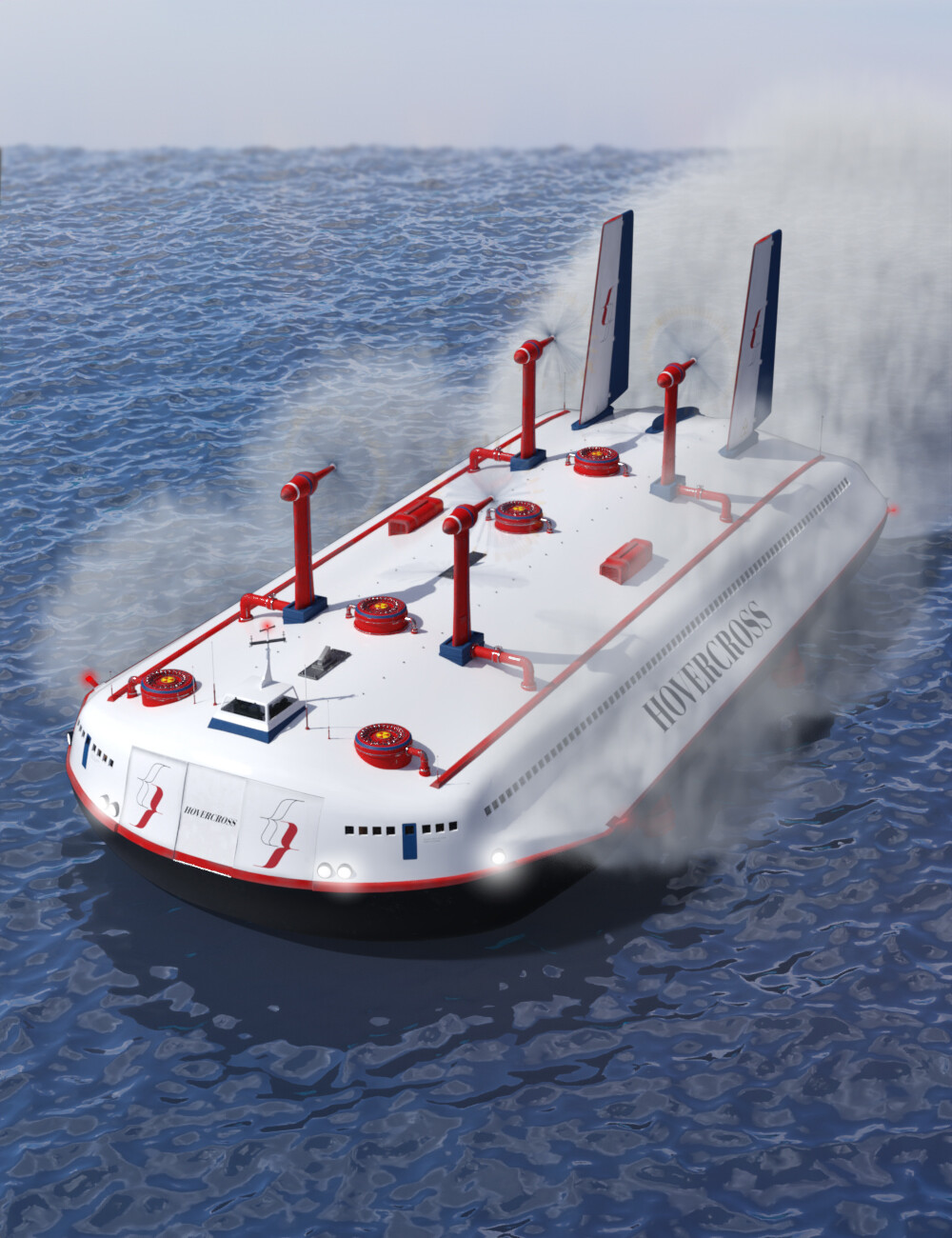 ArtStation - Hovercraft - Blue Angel