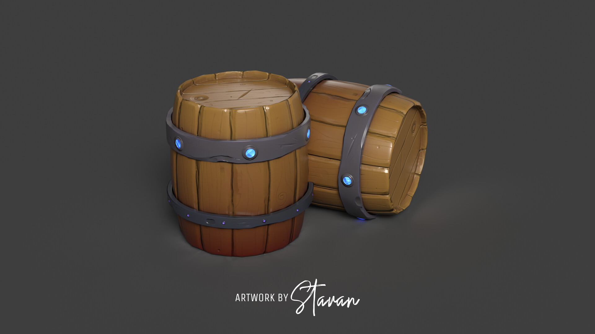 ArtStation - Stylized Barrel