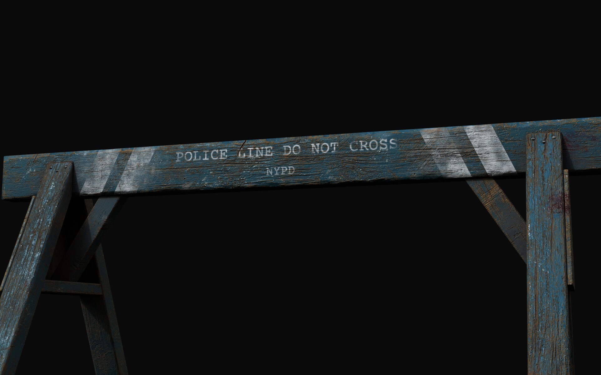 ArtStation - police barrier (game ready)