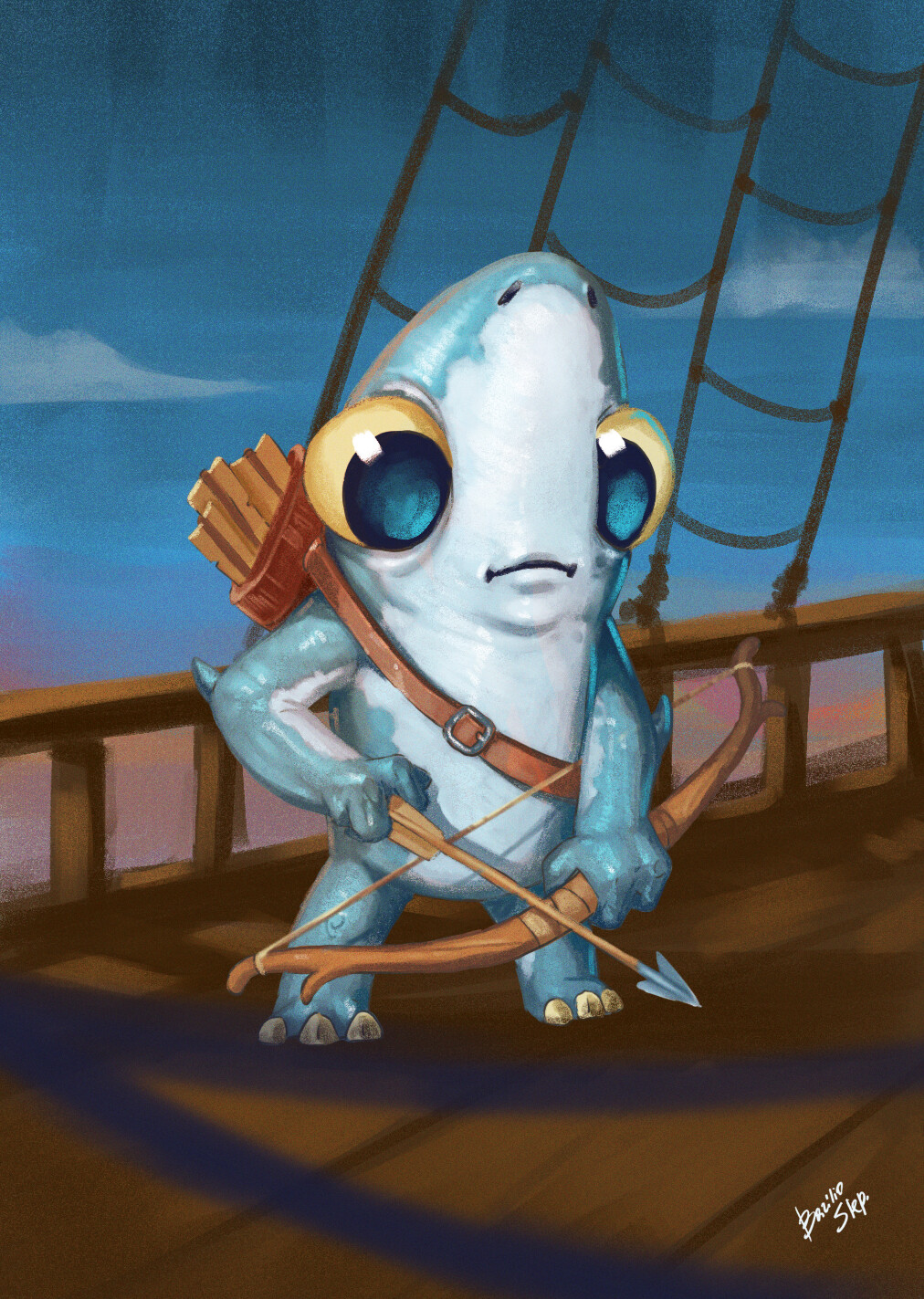 ArtStation - Fish Warrior_03