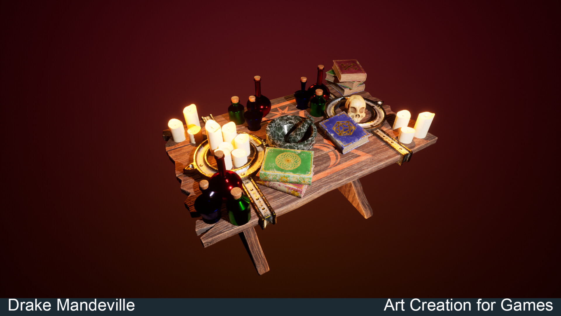 ArtStation - Wizard's Alchemy Table