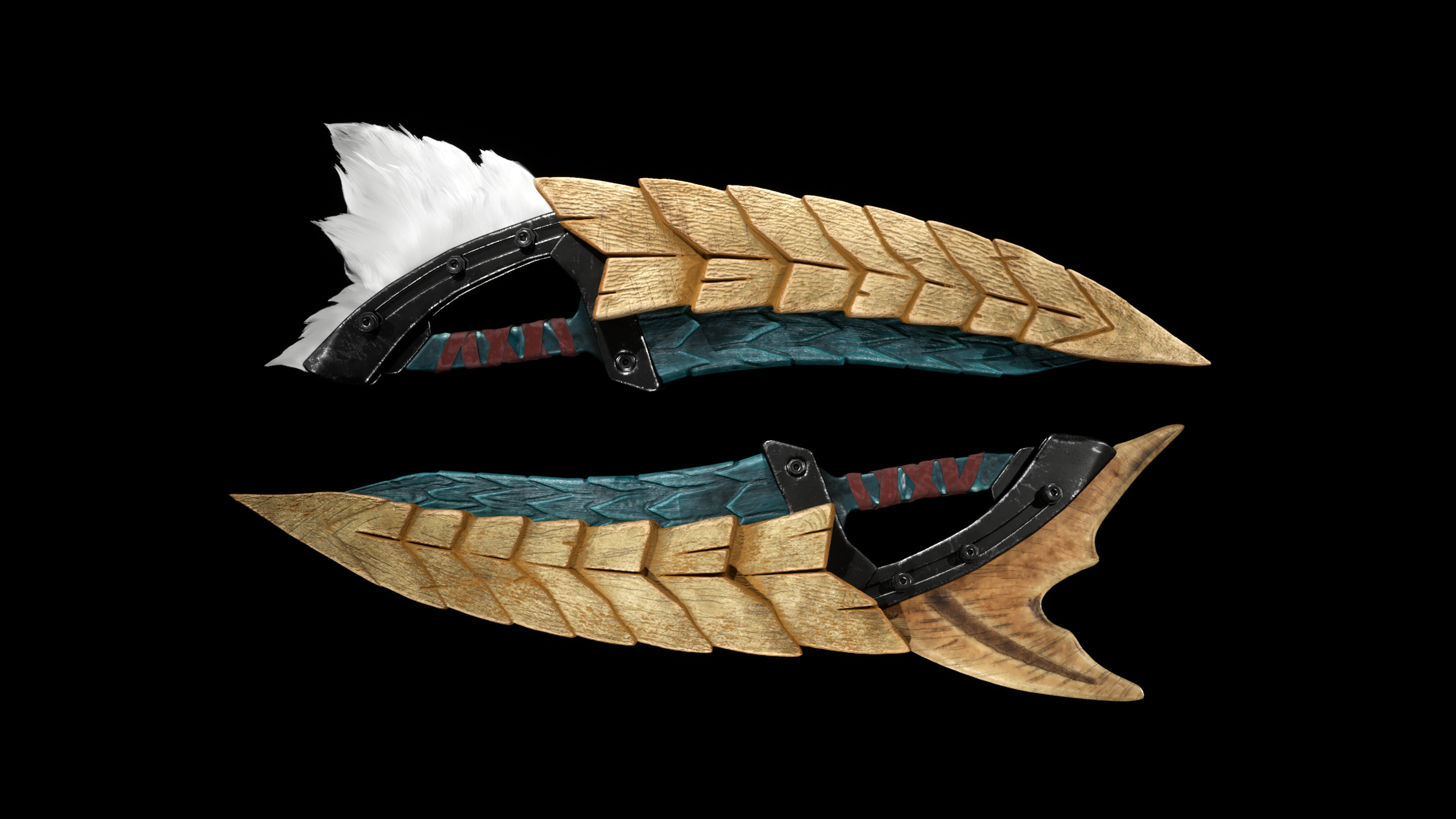 Johnny Lui - Monster Hunter- Zinogre Dual Blades- Fan Art