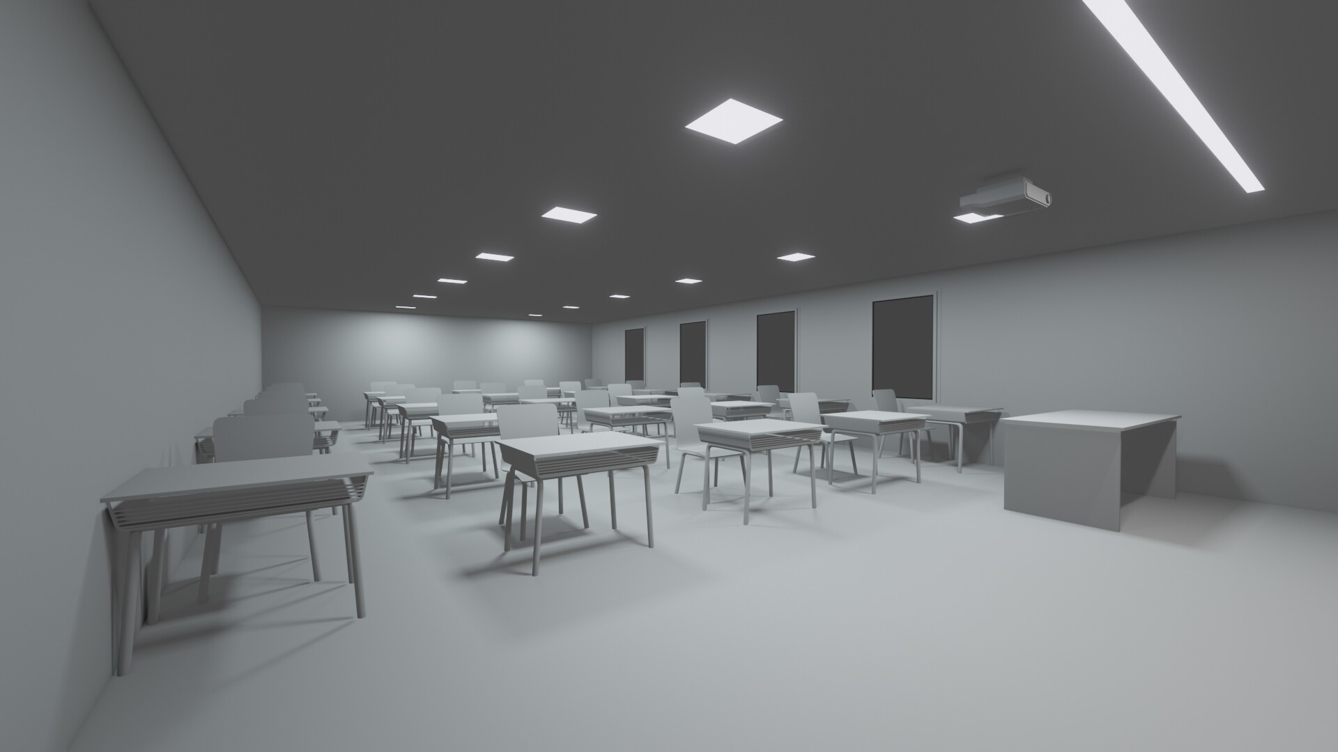 ArtStation - Classroom for VR teaching