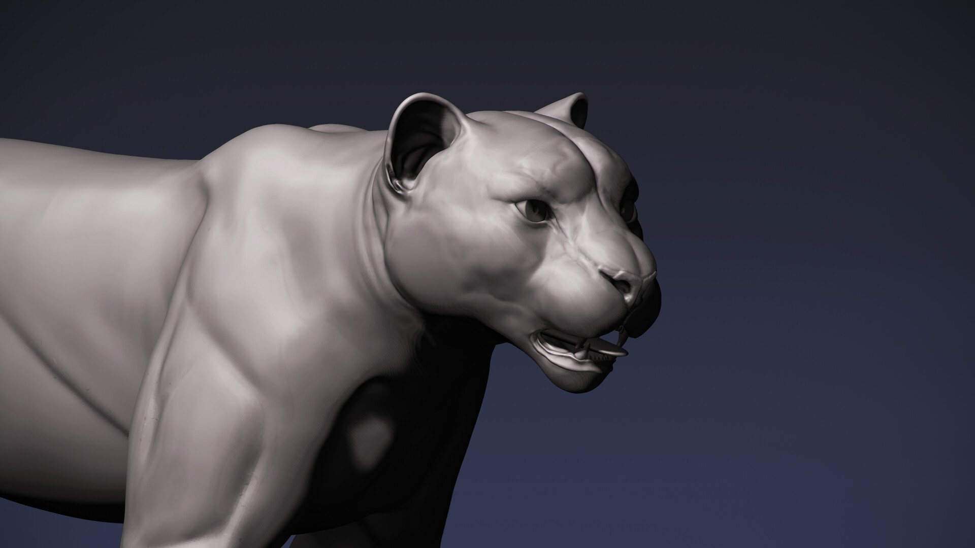 ArtStation - Snow Leopard | High-poly
