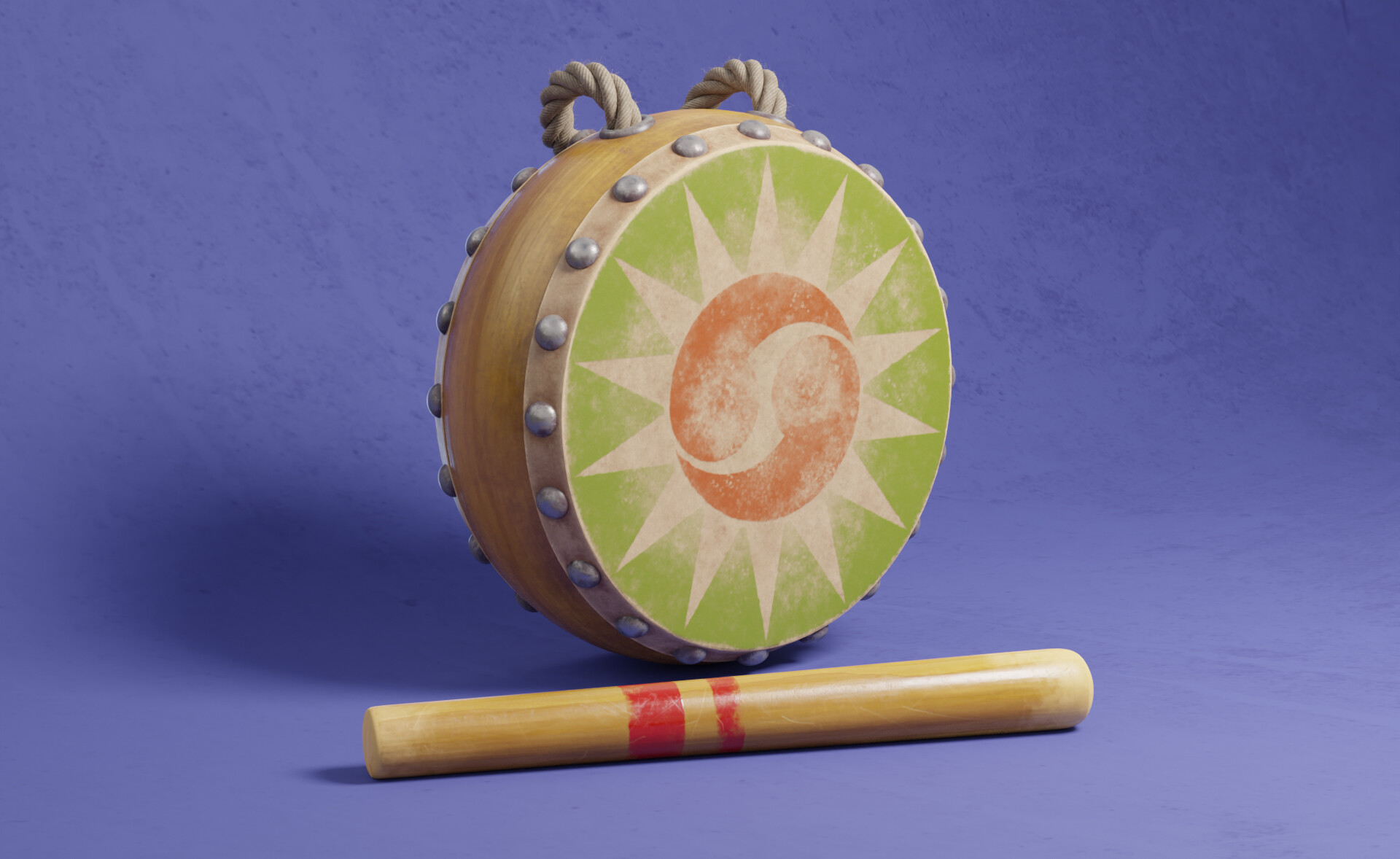 ArtStation - Training drum (Oni's fan art)