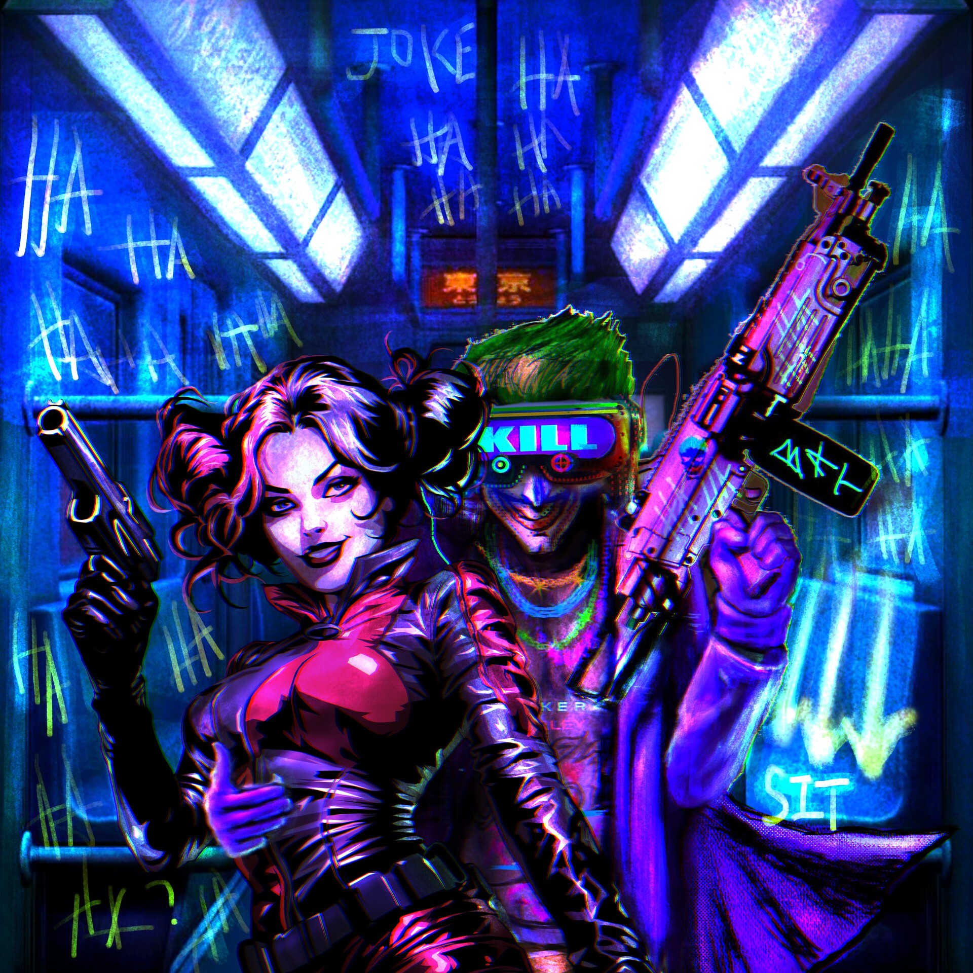 Mean Machine Rex - Harley and Joker