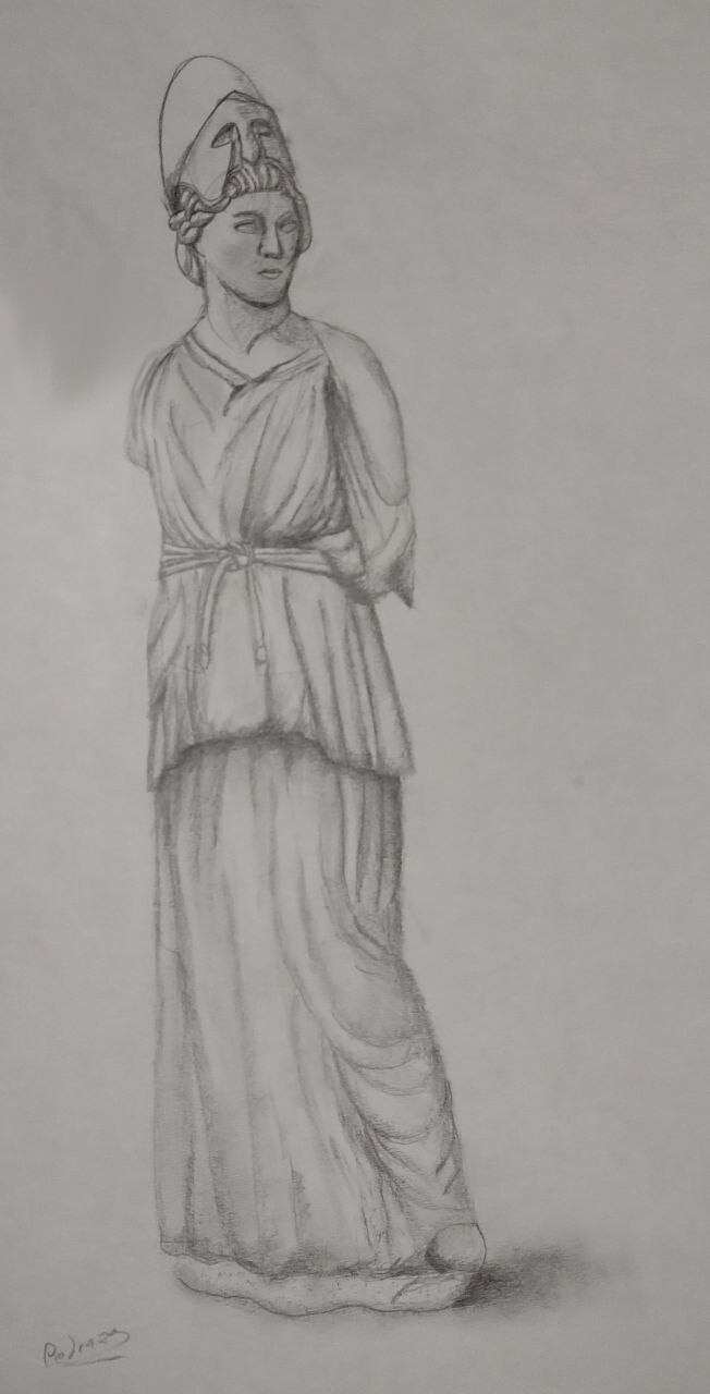 ArtStation - Athena in graphite
