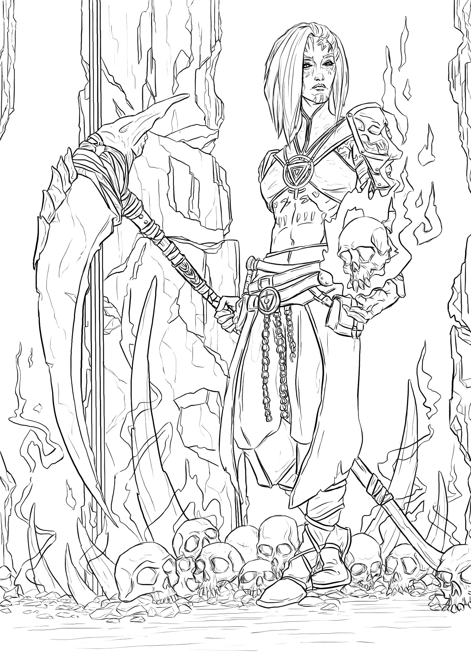 diablo coloring pages